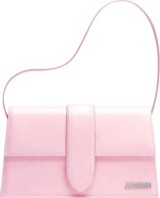 Jacquemus Femme, Sacs, Rose, Taille: ONE Size Sac &agrave; bandouli&egrave;re structur&eacute; en cuir