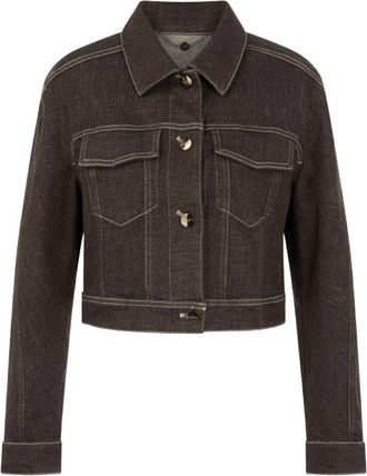 Marc Cain Denim Jacket - - Jackets - Damen - Braun - 2XL