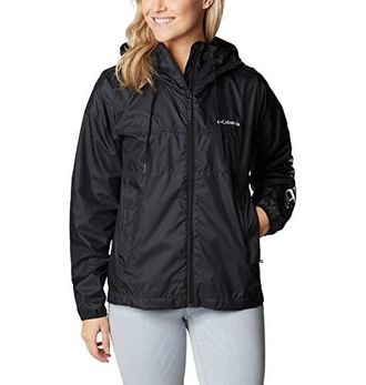 Columbia Novelty Windbreaker Flash Challenger Coupe-Vent Fantaisie, Noir, L Femme