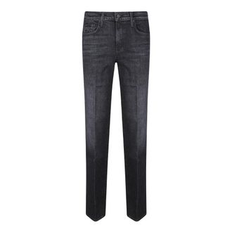 Mother Mid Rise Rambler Zip Sneak Jeans - - Jeans - Damen - Schwarzk - W28