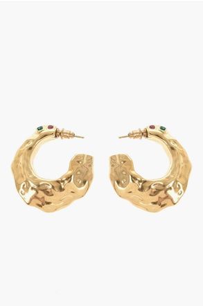 Palm Angels Earrings MELTED STRASS GOLD - MULTICOLOR size Unica