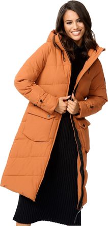Marikoo Damen Wintermantel (XS-XXL) - Leicht, Wasserabweisend, Steppmantel, 4 Taschen, 2 Wege Reißverschluss, Warme Jacke Frauen B984 (XXL, Cinnamon)