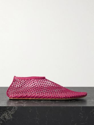 CHRISTOPHER ESBER Minette Ballerinas Aus Mesh Mit Kristallen - Pink
