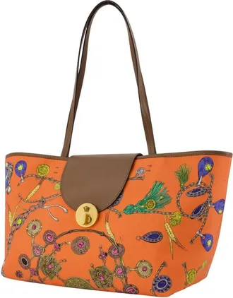 Versace Womens Small St. Broken Jewels Tote Bag - Versace Cotton Multi Totes-Shopping-Bags