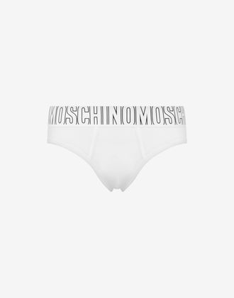 Moschino Slip en jersey stretch Rubber - Blanc
