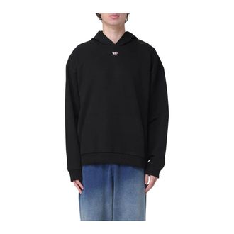 Diesel Klassisches Baumwoll-Sweatshirt - - Sweatshirts & Hoodies - Herren - Schwarzk - M