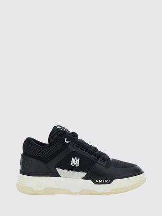 Amiri Baskets MA-1 en cuir et mesh avec monogramme et cheville rembourr&eacute;e