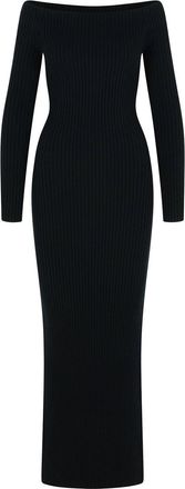 Max Mara Maxikleid - Schwarz