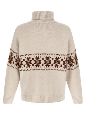 Kiton Geometric Jacquard Sweater - Beige