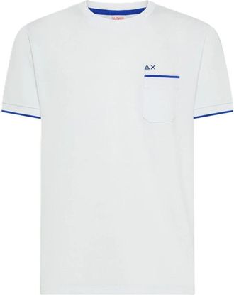 Sun 68 Baumwoll-Piqu&eacute;-T-Shirt - - Tops - Herren - Wei&szlig; - 2XL