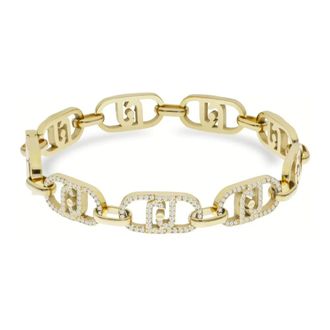 Liu Jo Monogram Chain Bracelet - - Accessories - Damen - Gelb - ONE SIZE