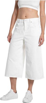 Replay Femme, Jeans, Blanc, Taille: W27 Jean &Eacute;vas&eacute; Court
