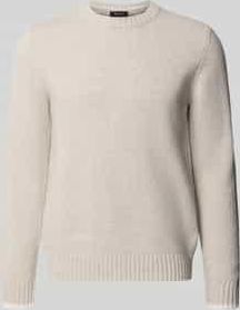 Maerz Strickpullover aus Schurwolle mit Rundhalsausschnitt