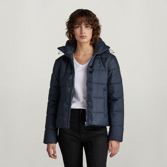 G-Star Meefic Hooded Padded Jacke - Dunkelblau - Damen