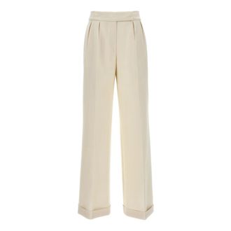 Kiton Stretch Wolljersey-Hose - - Trousers - Damen - Beige - XS