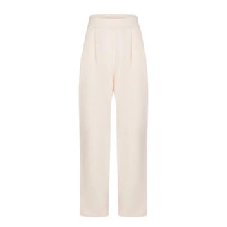 Dries Van Noten Femme, Pantalons, Beige, Taille: 40 FR Hartia Bis Wide Pantalons