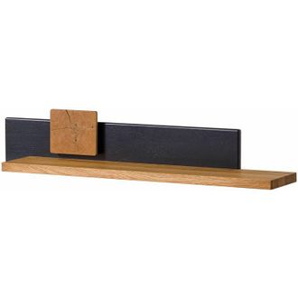 Massivmoebel24 Wandregal Wildeiche 110x20x20 natur ge&ouml;lt/lackiert KITZB&Uuml;HEL 123