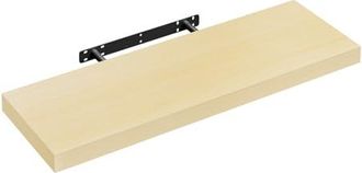 Woltu Étagère Murale, Étagère Flottante de CD, pour Salon, Cuisine, Chambre, Salle de Bain 70x22.9x3.8cm, Jaune Chêne RG9369kei