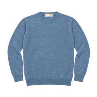 Cashmere Company Girocollo F.12 - - Knitwear - Herren - Blau - M