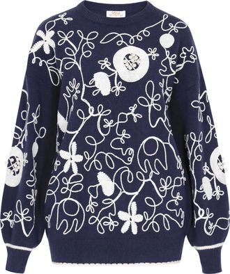 Usha Pullover Frauen Marine