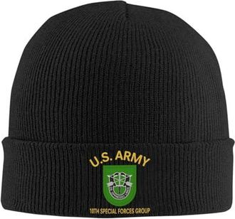 Generic 10E Groupe des Forces Spéciales Américaines Homme Femme Bonnet De Trawler Élastique Bonnets Tricoté Léger Bonnet De Pêcheur pour Cyclisme Toutes Les S