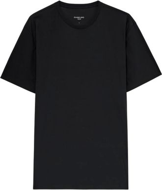 Gianni Lupo Homme, Tops, Noir, Taille: M T-Shirt tessuto tecnico Gl1001Tb