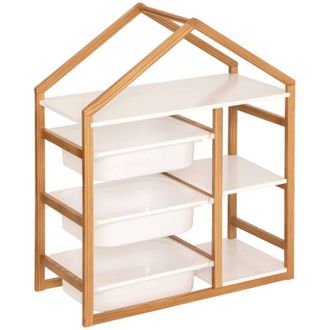 Atmosphera Atmosphera - B&uuml;cherregal 3 Regale Bako wei&szlig; 68x82cm cr&eacute;ateur dint&eacute;rieur