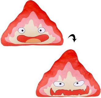 Coolchange Calcifer Coussin d&eacute;coratif pour fans danime D&eacute;mon de feu 44 x 32 cm