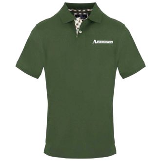 Aquascutum Poloshirt f&uuml;r Herren, kurz&auml;rmlig (Milit&auml;rgr&uuml;n)