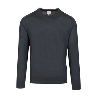 Paul Smith Merino-Woll Pullover mit Rundhalsausschnitt - - Knitwear - Herren - Blau - XL