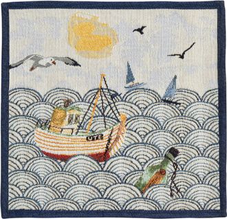 Sander Bottle Post Gobelin Tischw&auml;sche bunt Motiv Ozean (Tischband 20x96cm)