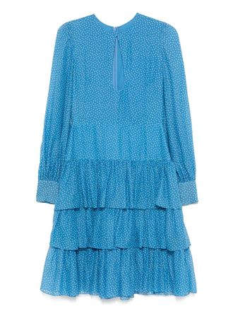 Valentino Garavani robe en soie - Bleu
