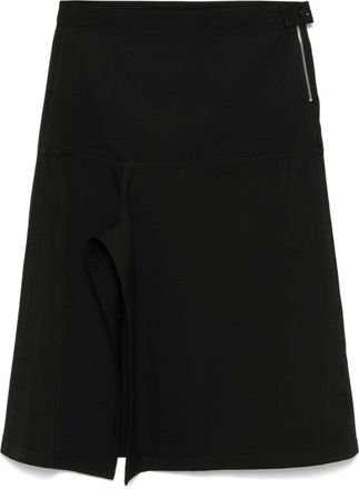 Christophe Lemaire Asymmetrischer Midirock - Schwarz