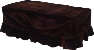 BESPORTBLE TOMETURE Komfortabler Klavierhocker Sitzbezug aus Knitterarmem Pl&uuml;sch Elastisch Kaffeebraun Schutzh&uuml;lle f&uuml;r Klavierbank gegen Flecken und Kratzer Geei