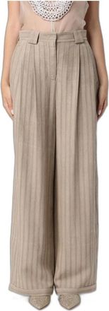 Emporio Armani Pantalon Palazzo - Femme - Pantalons - Vert - Taille: 38 FR