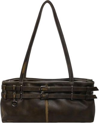 Generic Kexpery Sac &agrave; Main Femme en Cuir PU Uni Sac &agrave; &Eacute;paule avec Fermeture &Eacute;clair Design &Eacute;l&eacute;gant pour Voyage Shopping Usage Quotidien