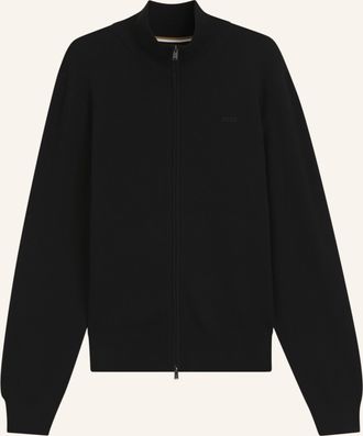 HUGO BOSS Strickjacke Upalano-L Regular Fit schwarz