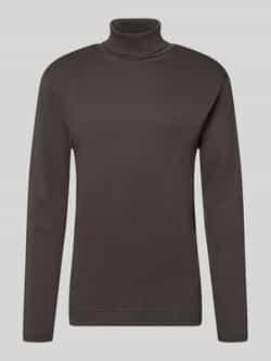 Christian Berg Regular Fit Longsleeve aus reiner Baumwolle mit Rollkragen