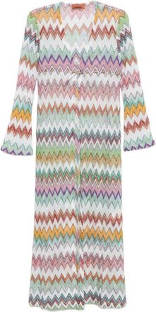 Missoni Femme, Robes, Multicolore, Taille: 36 FR Zig zag long cover up