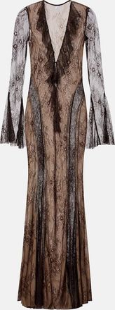 Bananhot Robe longue Nori en dentelle