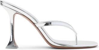 Amina Muaddi Femme, Chaussures, Gris, Taille: 37 1/2 EU Juliette Thong