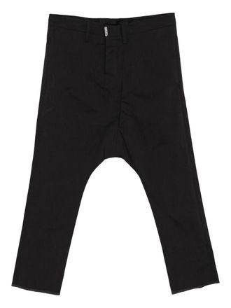 Carol Christian Poell pantalon Dead End Fly &agrave; coupe sarouel - Gris