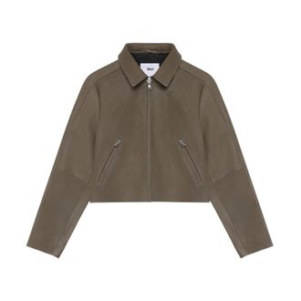 Won Hundred Dalia Panel Lederjacke - - Jackets - Damen - Braun - M
