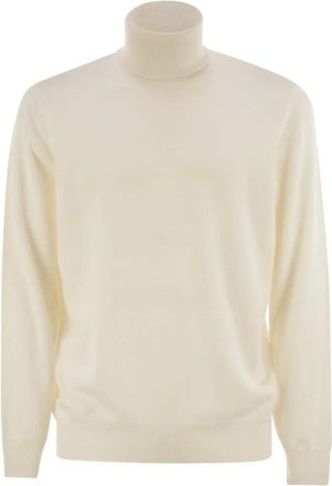 Brunello Cucinelli Homme, Pulls, Beige, Taille: 2XL Pull col roul&eacute; en cachemire