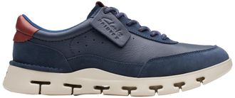 Clarks Nature X One, Sneaker, Navy Leather