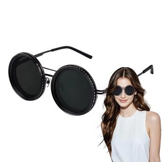 Generico Lunettes de soleil teintées réglables, lunettes polarisées pour hommes, 1 à 9 vitesses, lunettes polarisées Stieptives ND9, lunettes de soleil teintée