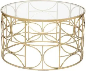 Atmosphera Atmosphera - Table Basse Ronde Design Suite 71cm Or