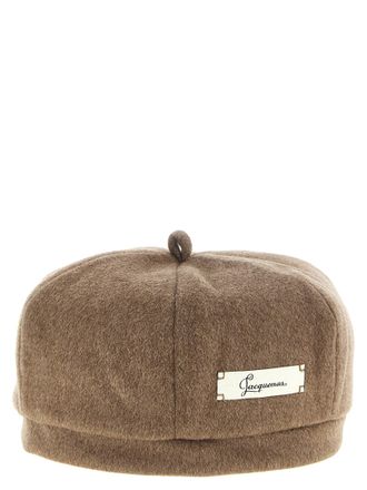 Jacquemus JA344506BM Virgin Wool Beret - Brown