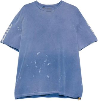 Gallery Dept. Homme, Tops, Bleu, Taille: XL T-shirt &agrave; Imprim&eacute; Logo Peint