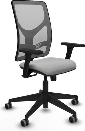 Piqueras y Crespo B&uuml;rostuhl, grau, mit 3D-Armlehnen, h&ouml;henverstellbare Lendenwirbelst&uuml;tze, ausgestattet mit 3 Positionen und Schneideschaum, mit Rollen von 65 mm, Parke